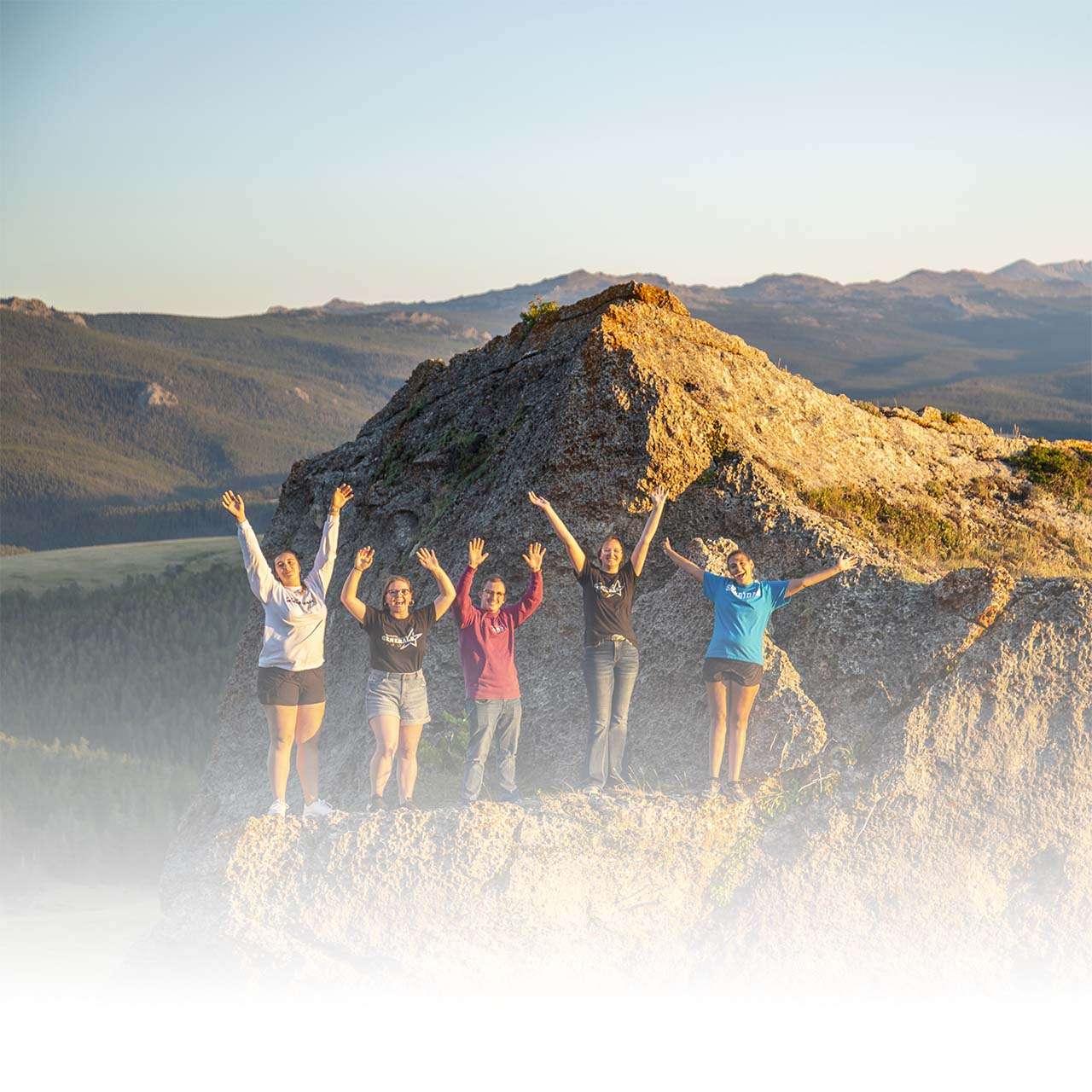 Northern Wyoming Community College students hiking near Red Grade road ... Northern Wyoming Community College students hiking near Red Grade road ...